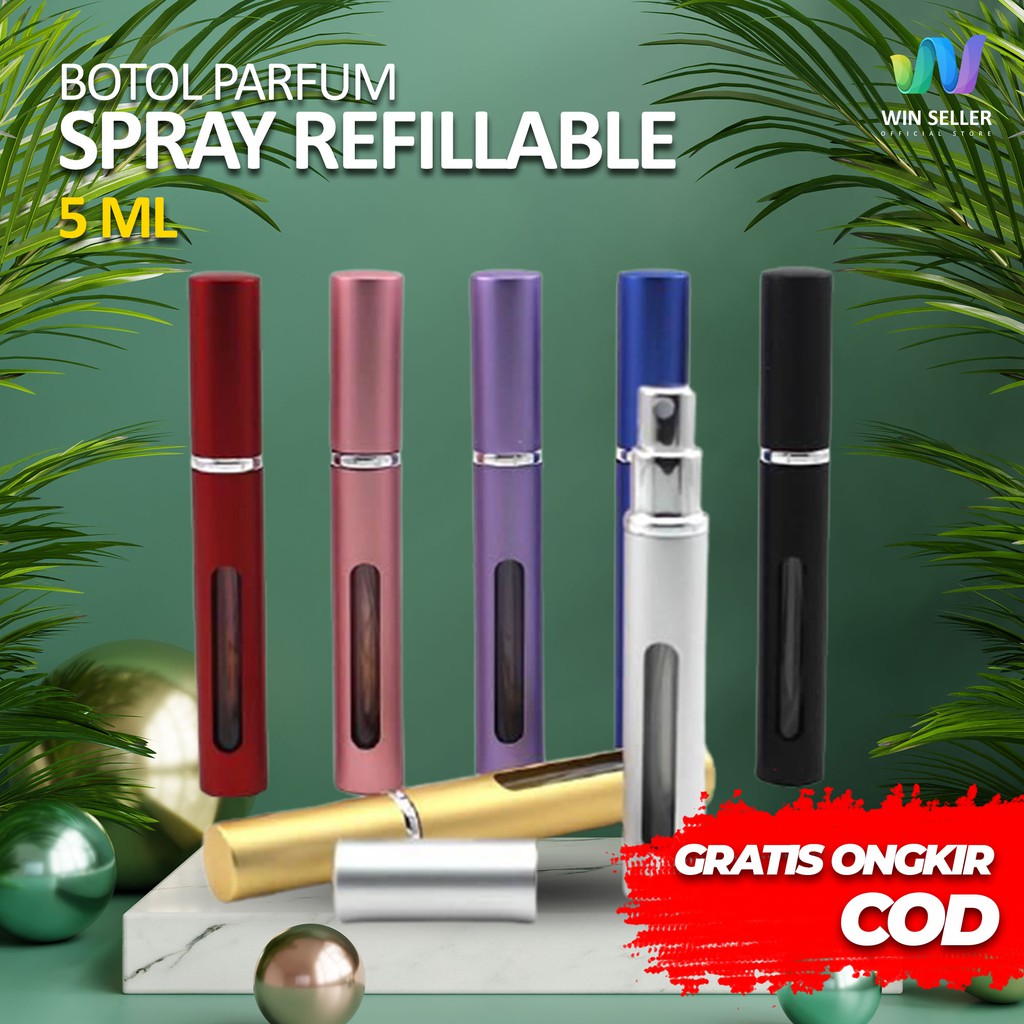 Jual Botol Parfum Mini Travel Spray Refillable 5ml | Shopee Indonesia