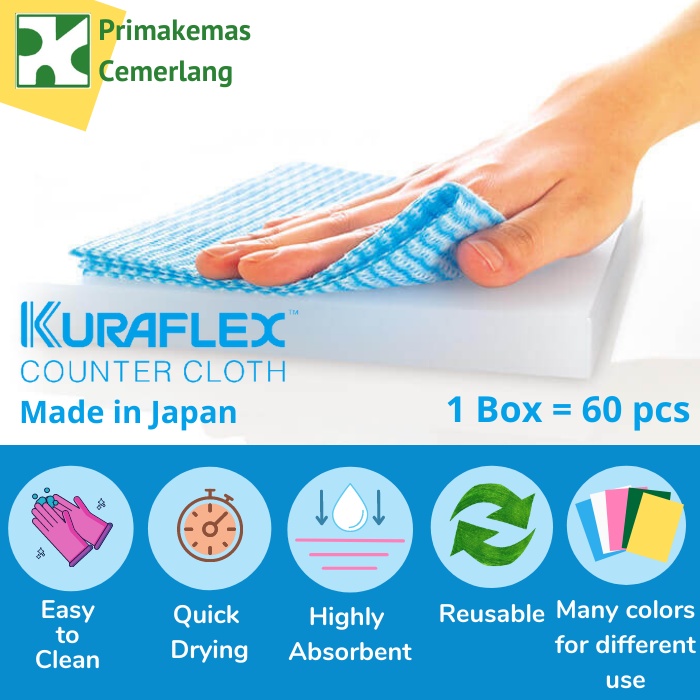 Jual KAIN LAP KURAFLEX WARNA WARNI / COUNTER CLOTH | Shopee Indonesia