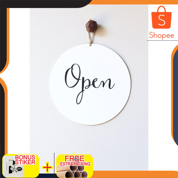Jual sign system - papan tanda - papan tanda open close 2 Elegan ...