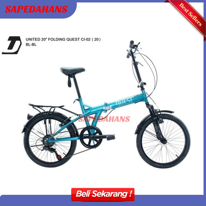 Jual Sepeda Lipat Sepeda Lipat Murah Original 20 United Quest Boncengan ...