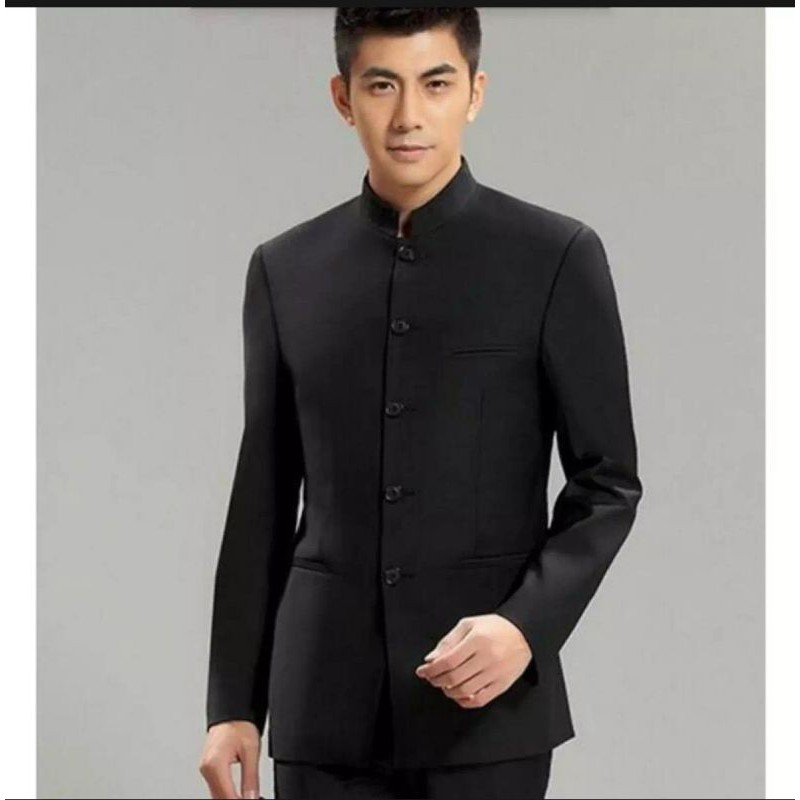 Jual jas mandarin/jas pria formal/jas shanghai | Shopee Indonesia