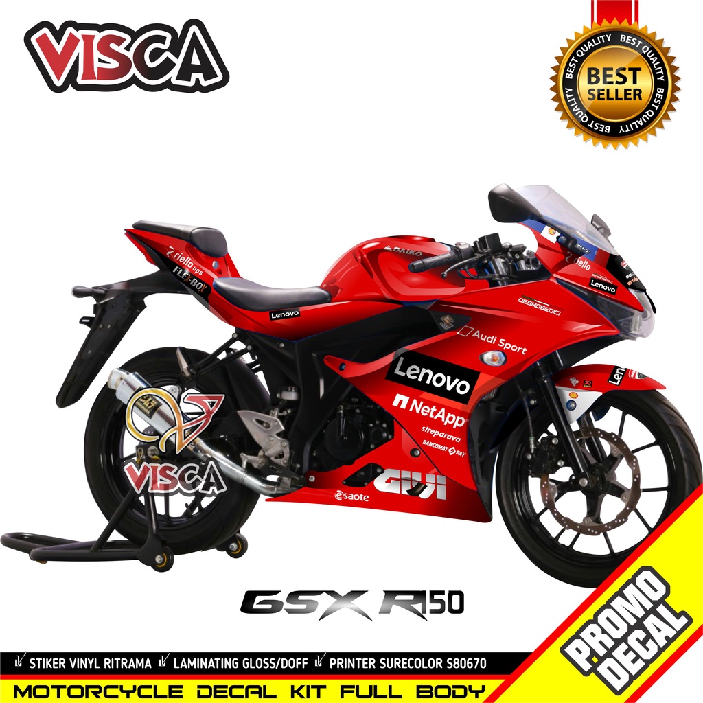 Jual Decal Gsx R150 Full Body Stiker Gsx R150 Full Body Decal Gsx 150 ...