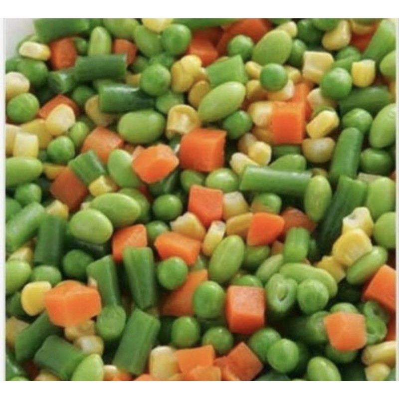Jual Mix Vegetable sayur Frozen kemasan 500 gram | Shopee Indonesia