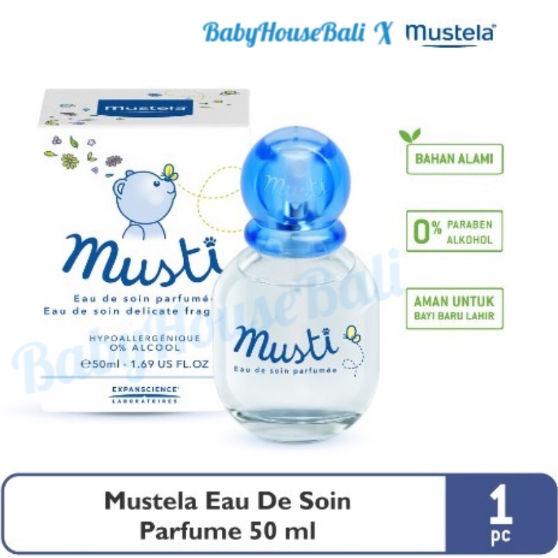 Jual Mustela Musti Eau De Perfume 50ml Perfume Mustela Baby Perfume ...