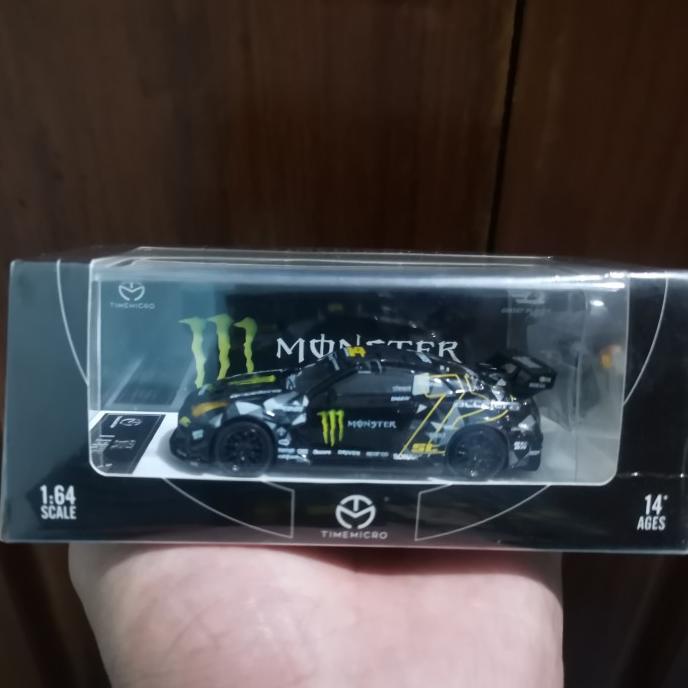 Jual Timemicro Nissan Gtr R35 Monster Energy Action Figure + Roof Box ...