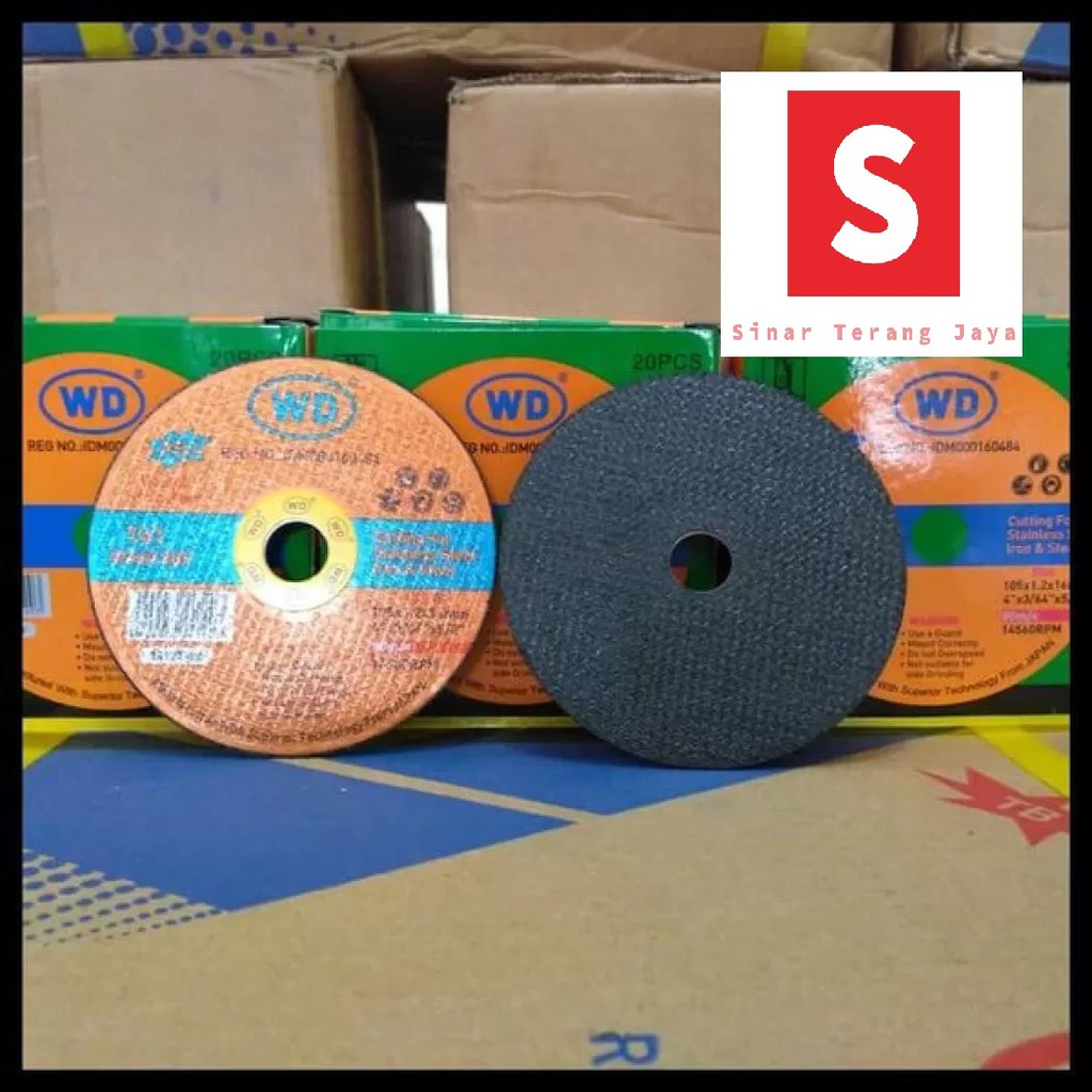 Jual Mata Potong Gerinda Besi WD 4" ASLI / Resibon WD / Batu Potong WD ...