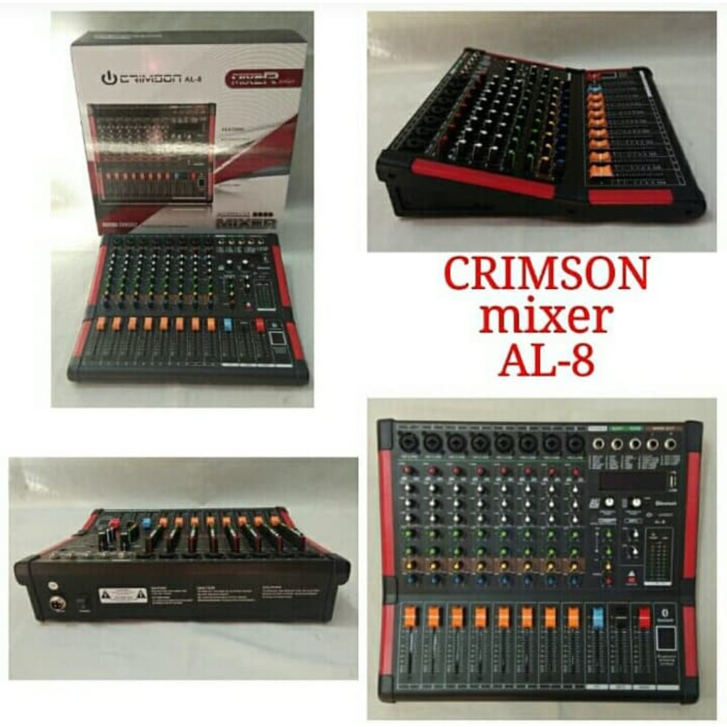 Jual MIXER CRIMSON 8 CHANNEL AL 8 BLUETOOTH USB | Shopee Indonesia