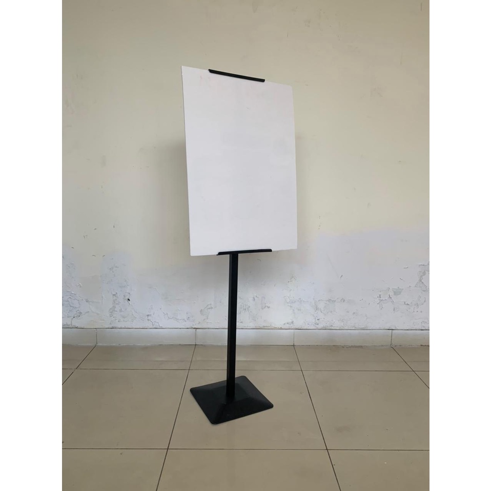 Jual poster holder Stand advertisement adjustable stand besi iklan ...