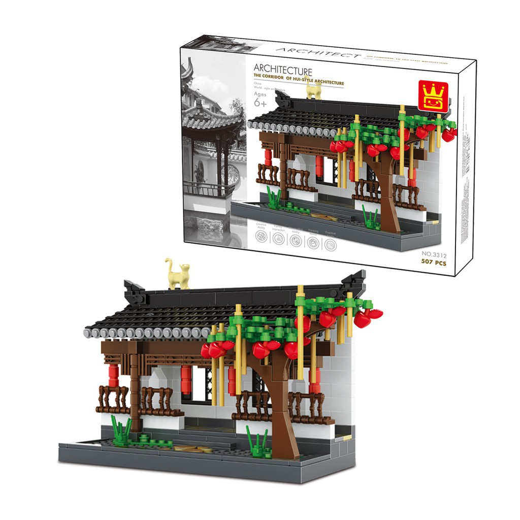 Jual MAINAN KOLEKSI BRICKS WANGE 3312 THE CORRIDOR OF HUI STYLE ...