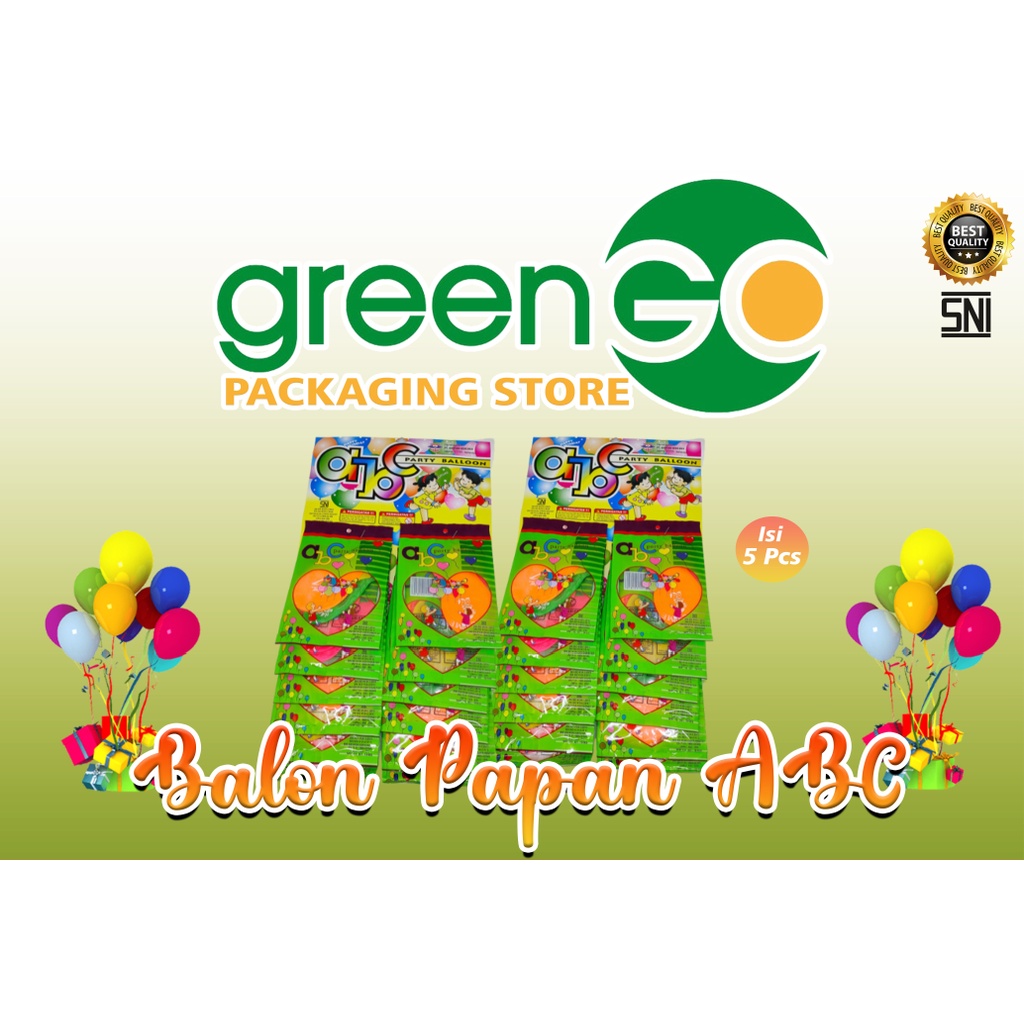 Jual BALON PAPAN ABC BALON LATEX PESTA ULTAH ULANG TAHUN BALON TIUP ...