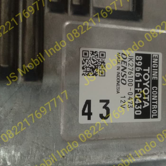 Jual Ecu Computer Komputer Fortuner Vrz Srz 89661-f0430 Fo430 Diesel ...
