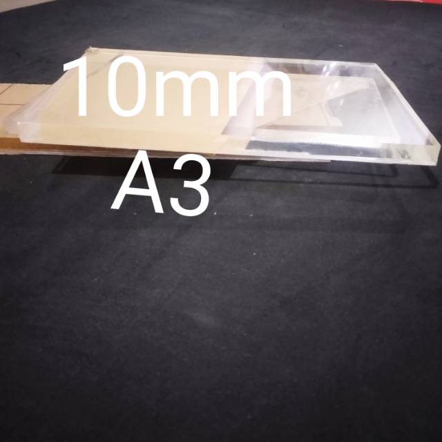 Jual Acrylic akrilik lembaran 10mm ukuran A3 (42x30cm) | Shopee Indonesia