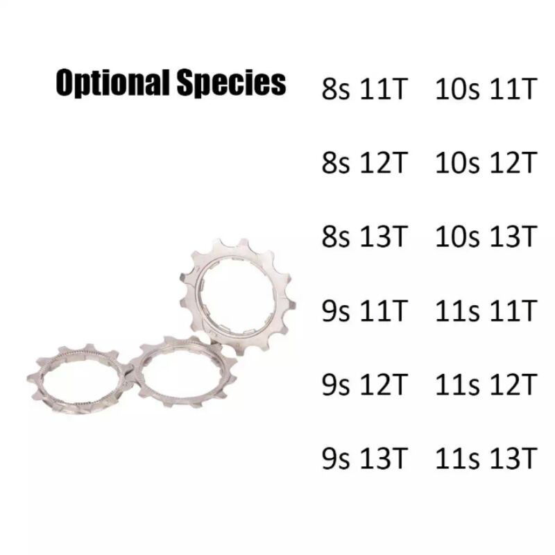Jual sprocket cassette COG 11T 12T 13T untuk 8 9 10 11 speed model ...