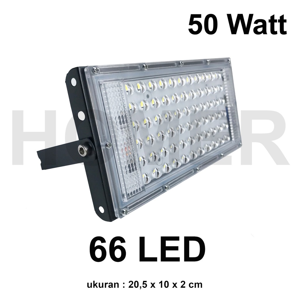 Jual Lampu tembak LED sorot tembak floodlight slim SMD 50w 50 w 50watt 50 watt lampu LED sorot ...