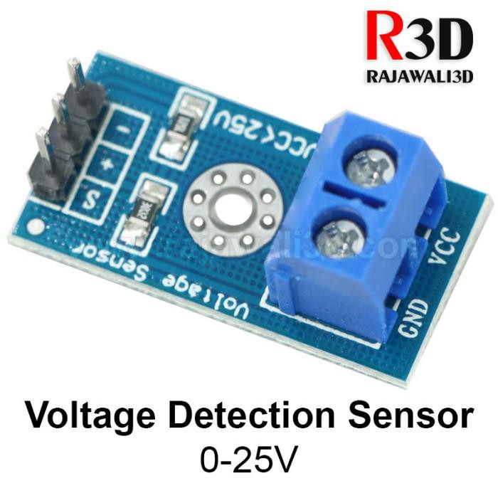 Jual Sensor Test Tegangan Voltage Detection Module Input 0-25V | Shopee ...