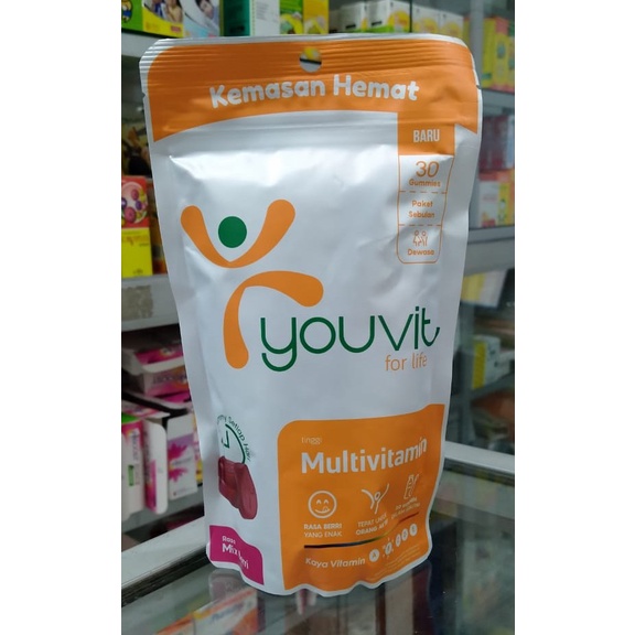 Jual NUTRISI-VITAMIN- YOUVIT GUMMY MULTIVITAMIN DEWASA ISI 30 ADULT -VITAMIN-NUTRISI. | Shopee ...