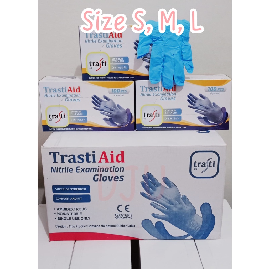 Jual Sarung Tangan / Handscoon Nitril Trasti Kemenkes isi 100pcs ...