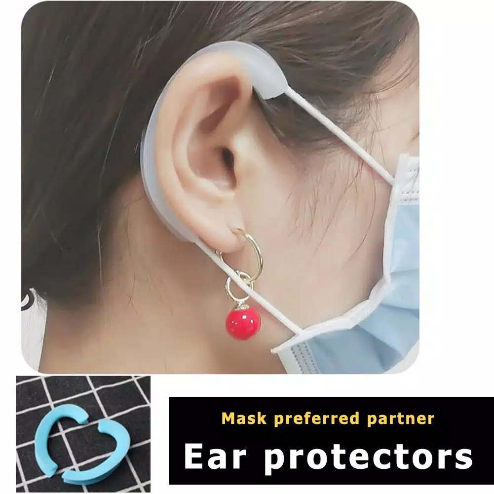 Jual Ear Protection mask silicon FREE 1 MASK | Shopee Indonesia