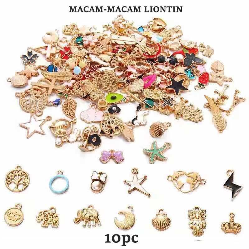 Jual Charm Liontin Bentuk Unicorn / Mobil / Burung / Pohon Handmade Diy ...