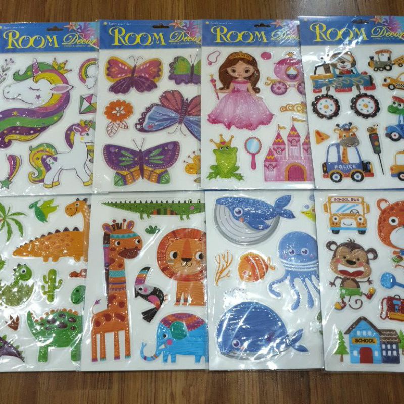 Jual Sticker untuk dinding Ruangan Plastic Premium bentuk 3Dimensi ...