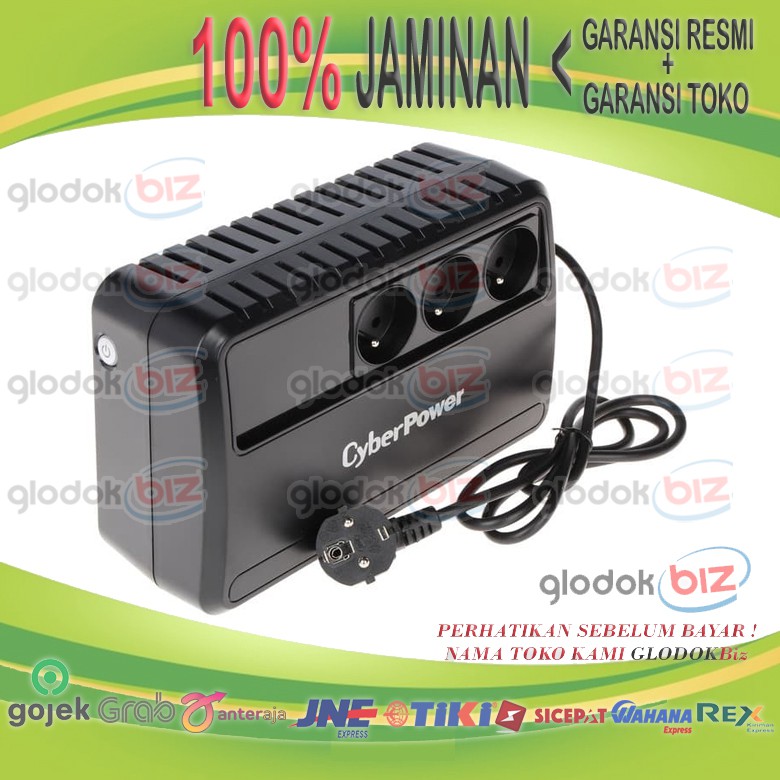 Jual CYBERPOWER CYBER POWER UPS BU650E BU650 650VA 360WATT | Shopee ...
