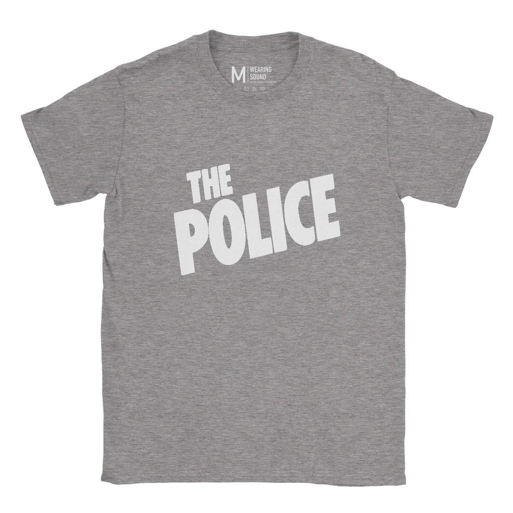 Jual Baju Kaos Band The Police Logo Ash Grey | Shopee Indonesia