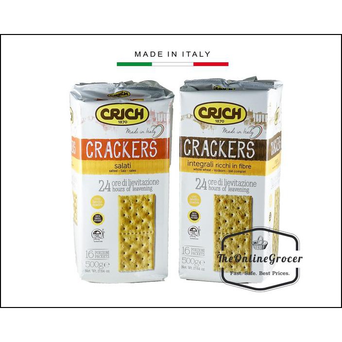 Jual Crich Crackers Salted/Whole Wheat 500Gr - Whole Wheat | Shopee ...