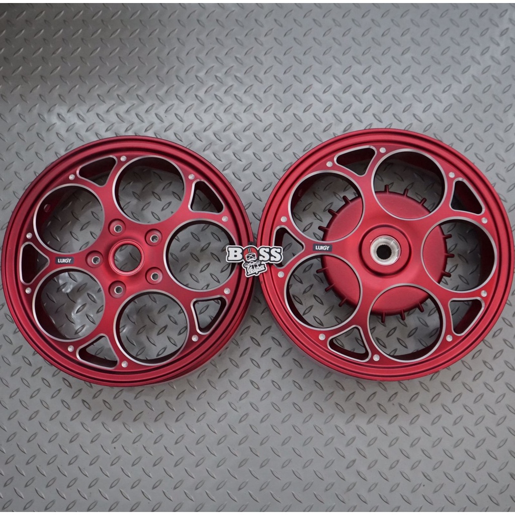 Jual Velg Luigy Model Marus W125 Red Front & Rear Vespa Sprint Prima S ...