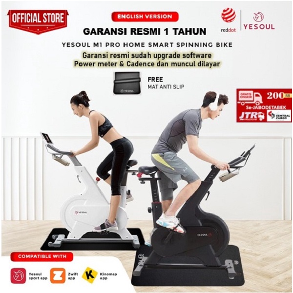 Jual Yesoul M1 Pro Home Smart Spinning Bike Indoor Sepeda Fitness-RESMI | Shopee Indonesia
