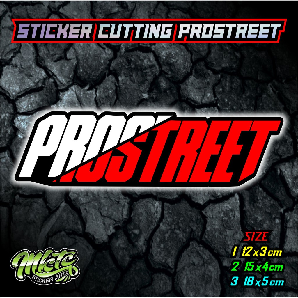 Jual CUTTING STICKER PROSTREET MENGGUNAKAN BAHAN REFLECTIVE, BISA ...