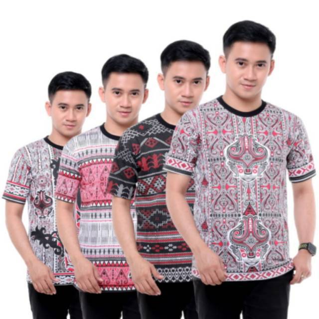 Jual Kaos batik gorga || kaos polo || kaos etnik || kaos full print ...