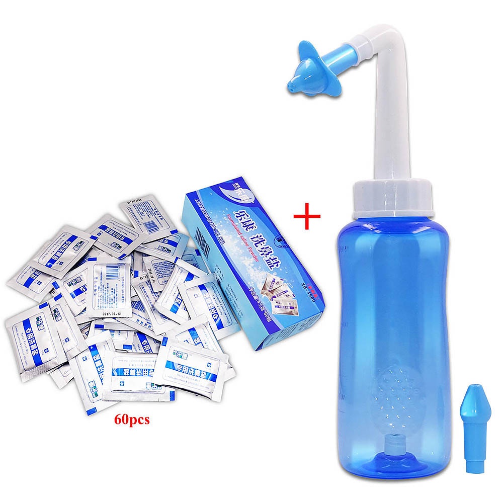 Jual PREORDER 300/500ml Neti Pot Nose Cleaner Nasal Washing Salt Nose ...