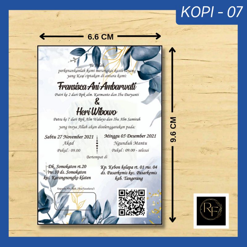 Jual Undangan Kopi Mini Pernikahan [50pcs] ( UK-07 ) | Shopee Indonesia