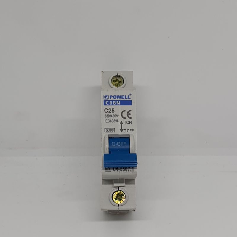 Jual MCB 1A 2A 4A 6A 10A 16A 20A 25A 32A 40A 63A Powell 1 Phase SNI ...