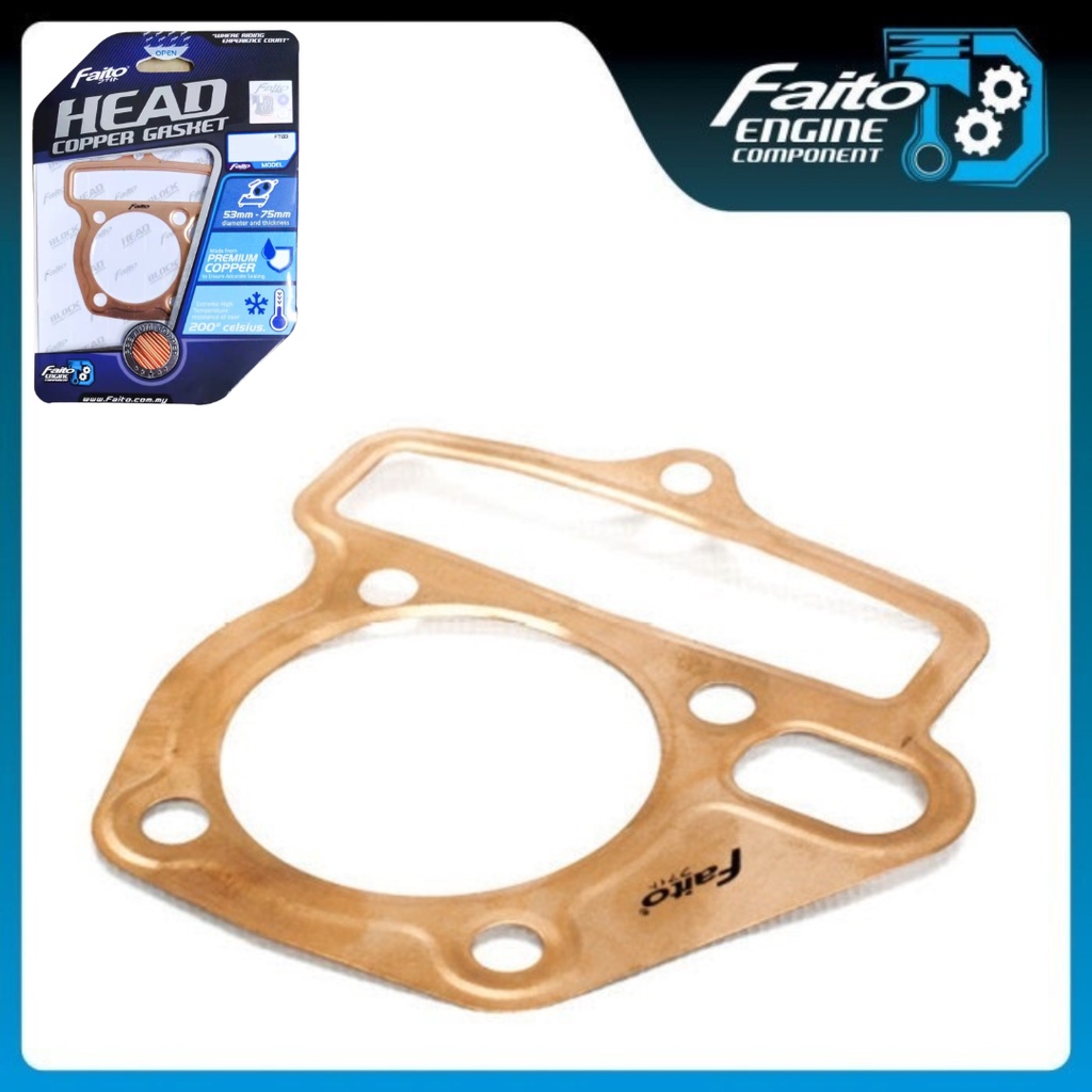 Jual FAITO Paking Tembaga Head Gasket COPPER Supra X 100 Series / Supra ...