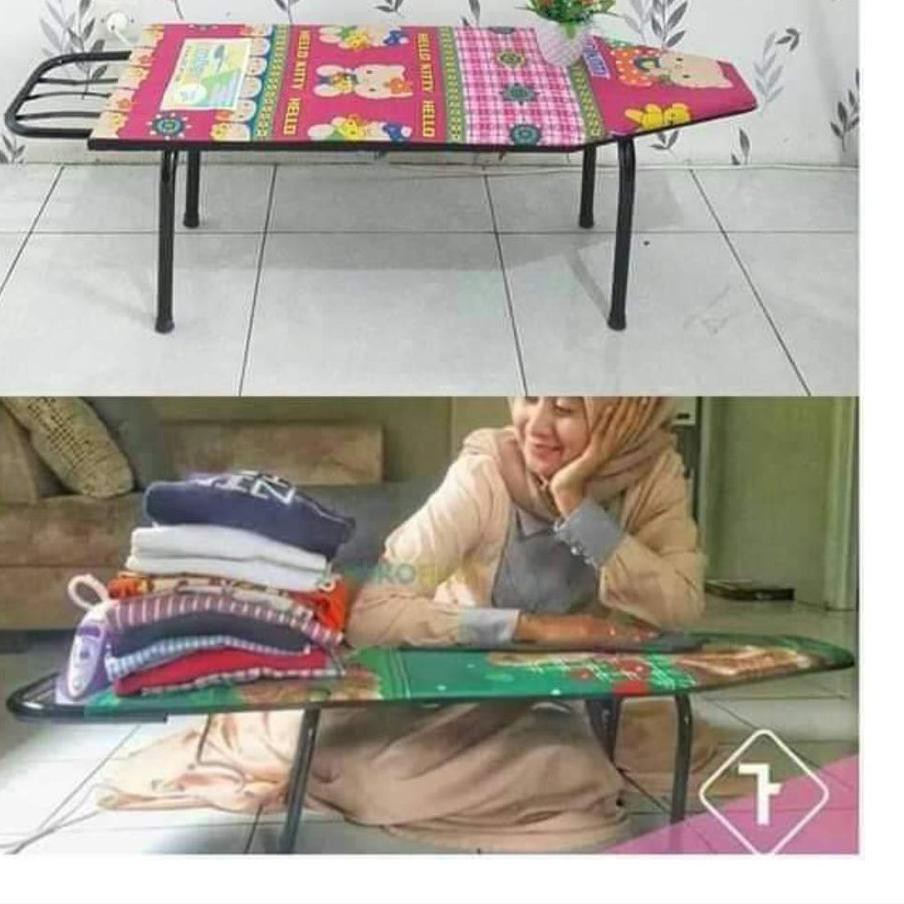 Jual Meja Setrika Kaki Pendek Lipat Alas Setrika Meja Setrika Duduk ...