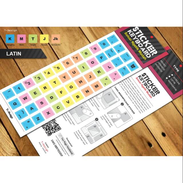 Jual Sticker Keyboard Latin - Colourful | Shopee Indonesia