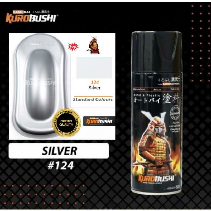 Jual Samuraipaint Silver #124 400ml | Shopee Indonesia