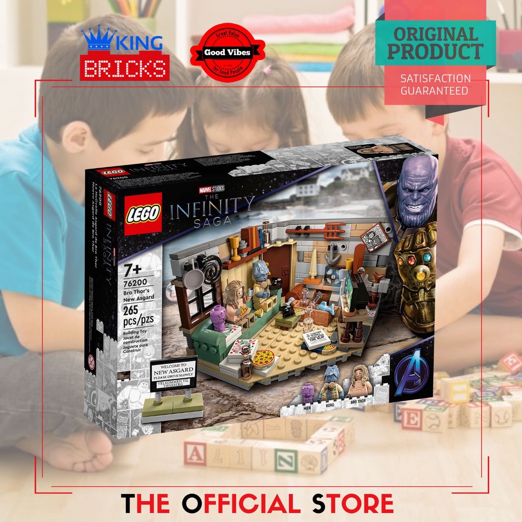 Jual LEGO Original MARVEL SUPER HEROES 76200 Bro Thor New Asgard ...