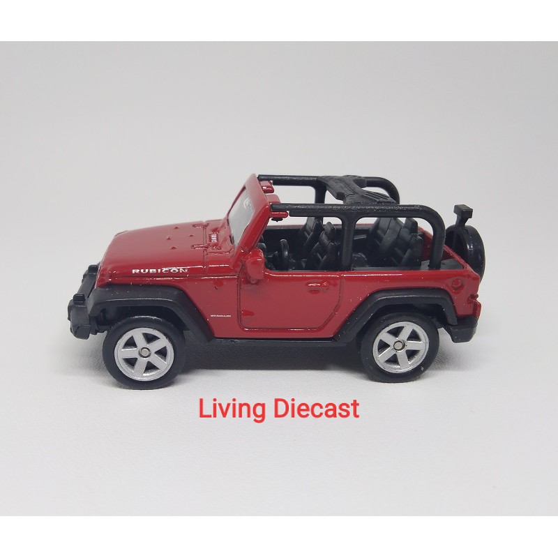 Jual Diecast/Miniatur Mobil-Wrangler-Rubicon top open skala 1:60 (Red ...