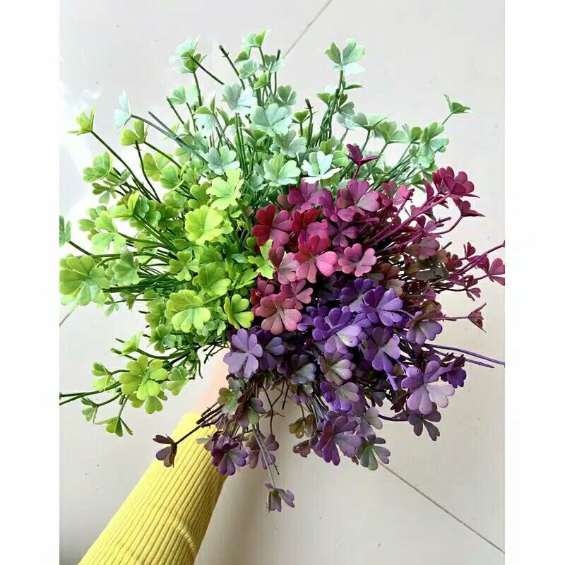 Jual Rumput Tanaman Artificial Semanggi Clover | Shopee Indonesia