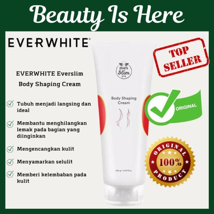 Jual Everwhite Everslim Body Shaping Cream 200Gr | Shopee Indonesia