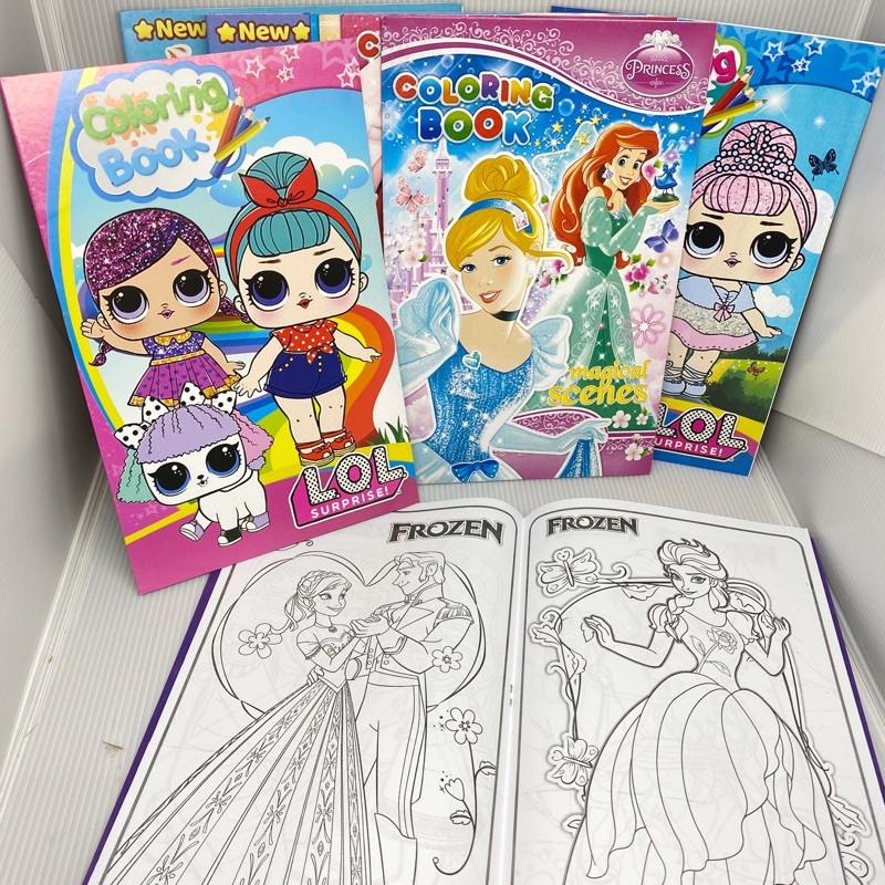 Jual Buku Mewarnai Anak COLORING BOOK CARTOON | Shopee Indonesia
