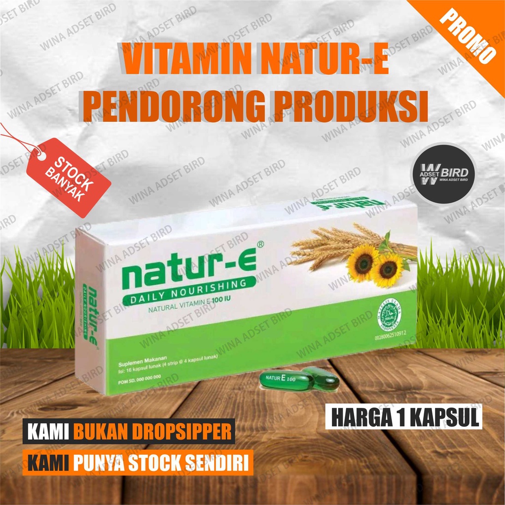 Jual OBAT BURUNG MERPATI NATUR E VITAMIN TERNAK MACET PRODUKSI NATUR-E ...