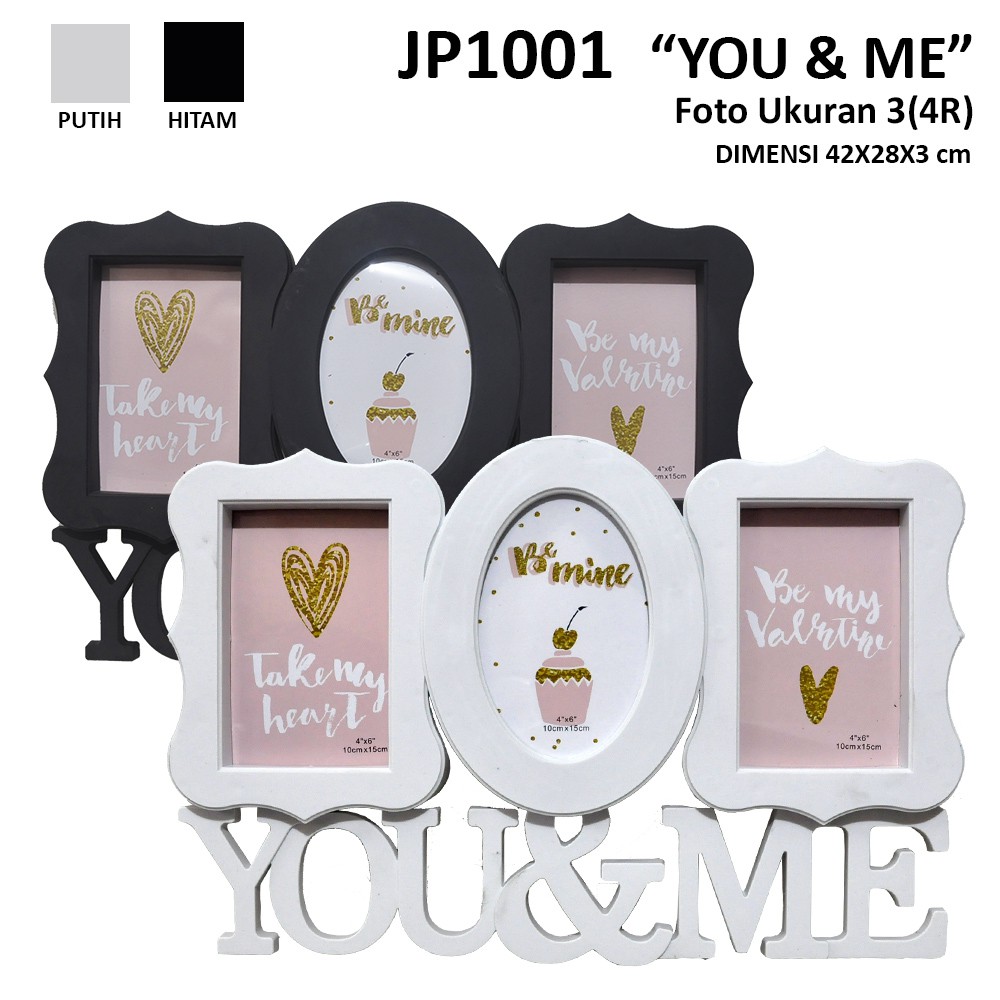 Jual Bingkai Plastik/Frame JP1001 You&Me foto 4R Pigura Frame Bingkai ...
