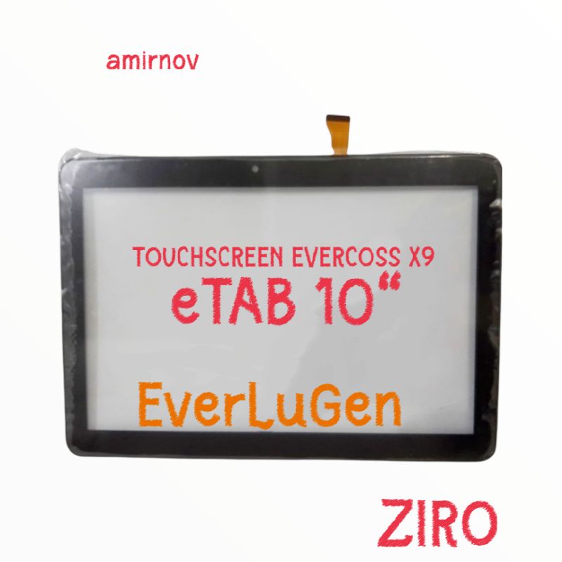 Jual TOUCHSCREEN EVERCOSS X9 eTAB 10.1 inch Original | Shopee Indonesia