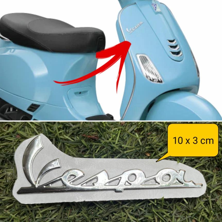 Jual emblem 3D vespa matic latin classic sticker decal timbul vespa vbb ...