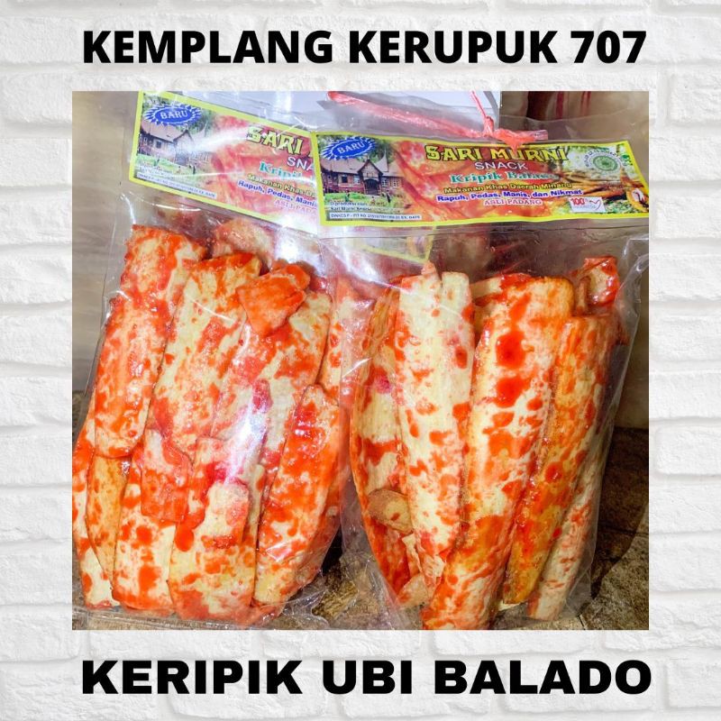 Jual keripik singkok balado 300 gr/sanjai khas padang/kripik ubi balado ...