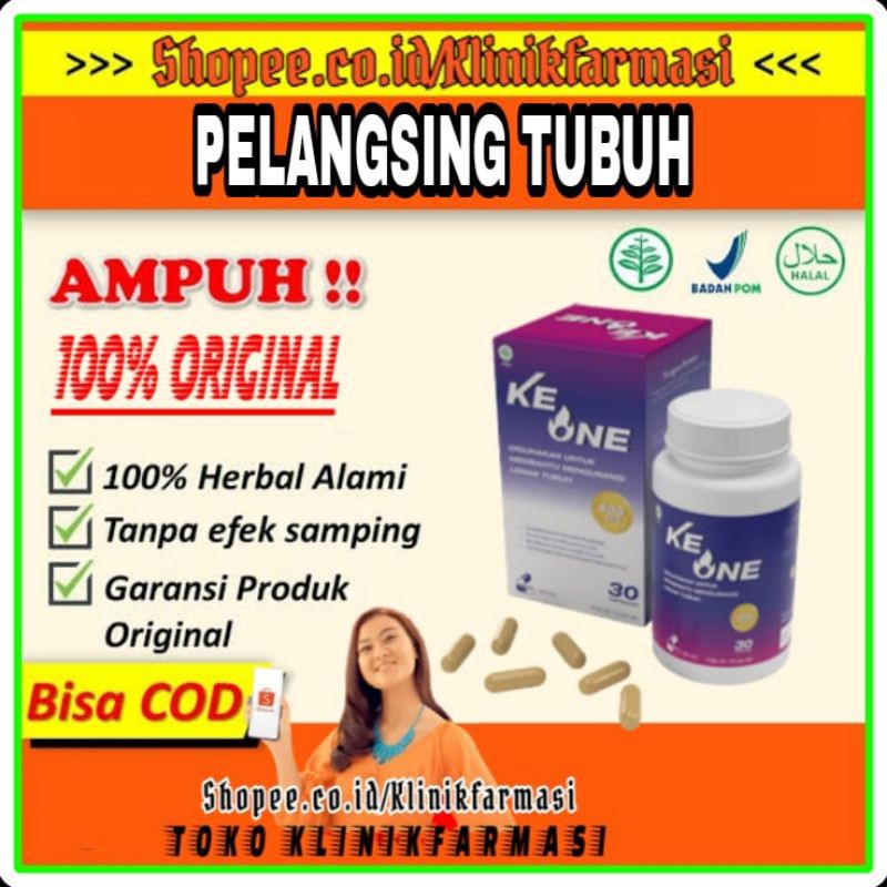 Jual KE ONE Asli BPOM - Obat Pelangsing Tubuh Cepat - KE ONE Original ...