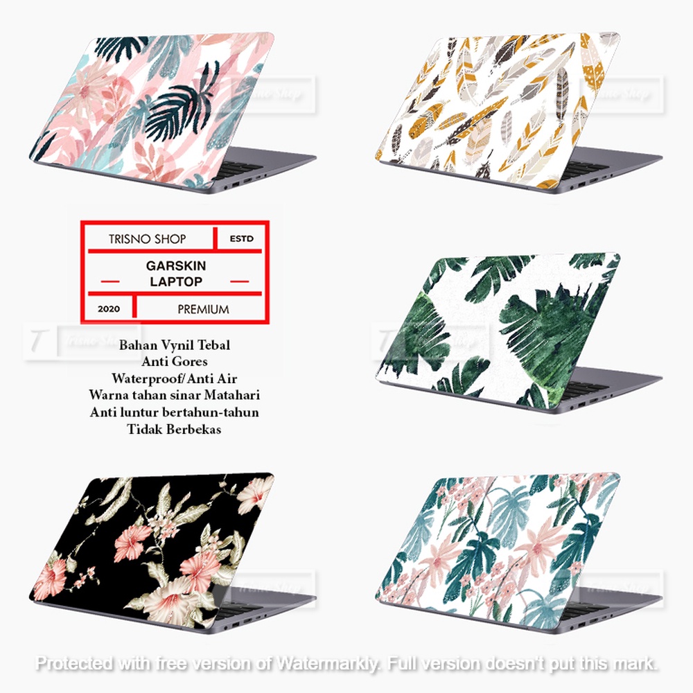 Jual Stiker Laptop | Garskin Laptop | Daun + Laminasi | Shopee Indonesia